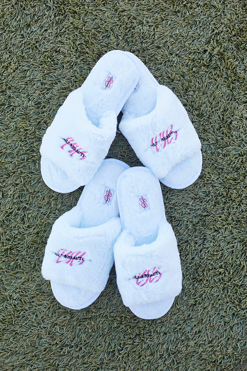 SKY BLUE SIGNATURE SLIPPERS – Bold & Beautiful